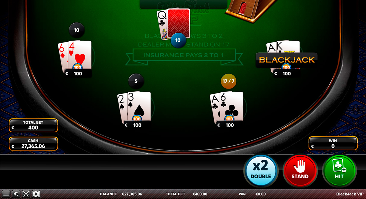 BLACKJACK VIP - RED RAKE GAMING > GAMES > BLACKJACK