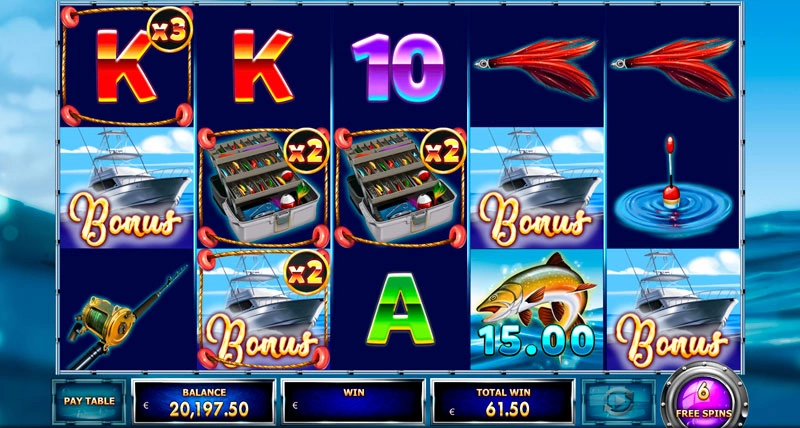BIG SIZE FISHIN' - RED RAKE GAMING > GAMES > SLOTS